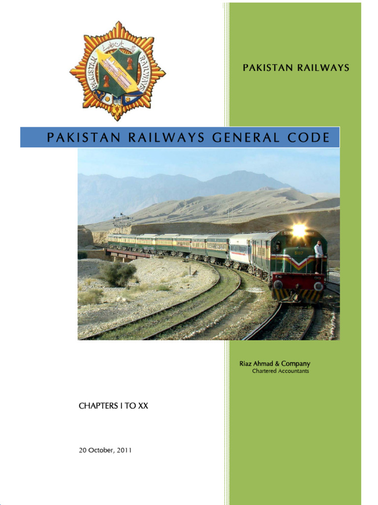 Pakistan Railways General Code Overview | PDF | Interest | Government ...
