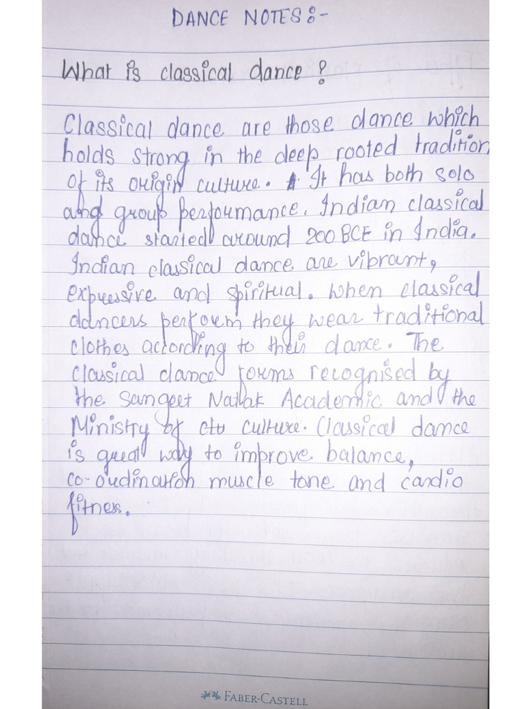 dance notes | PDF