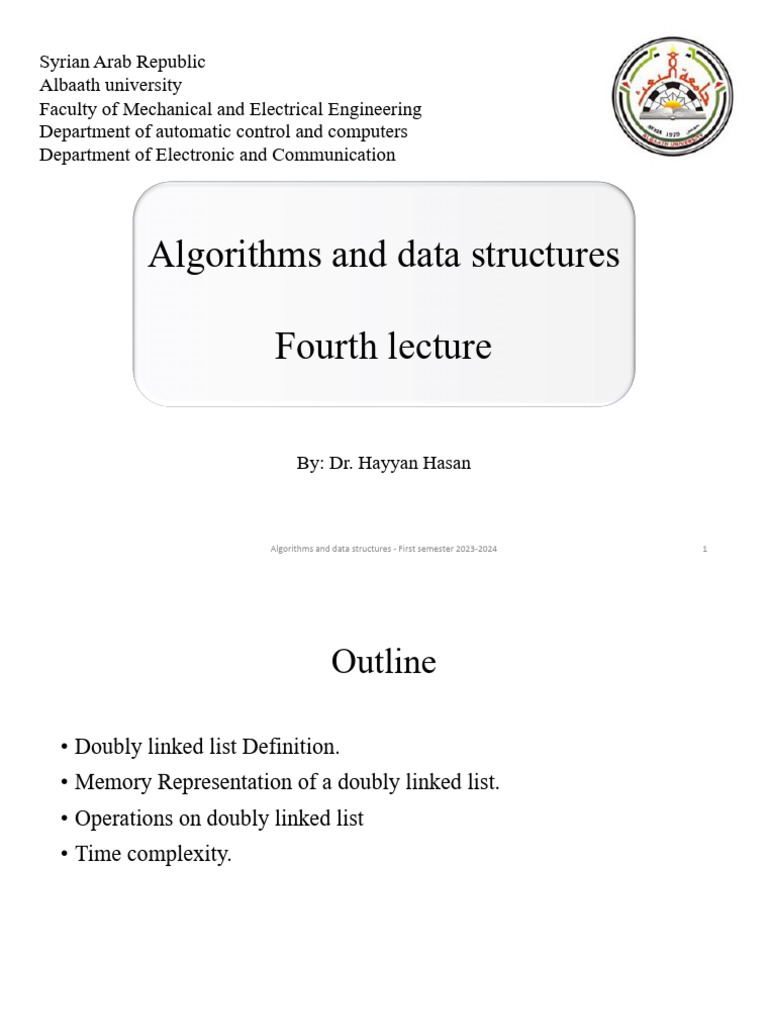 Fourth Lecture Pdf Pointer Computer Programming Time Complexity 3745