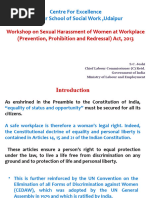 PoSH Act PPT - Prevention of Sexual Harassment of Women at Workplace ...