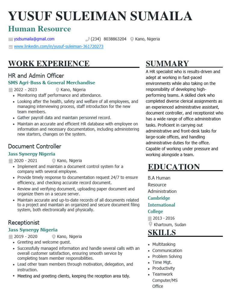 Yusuf Career Resume PDF | PDF | Computing | Business
