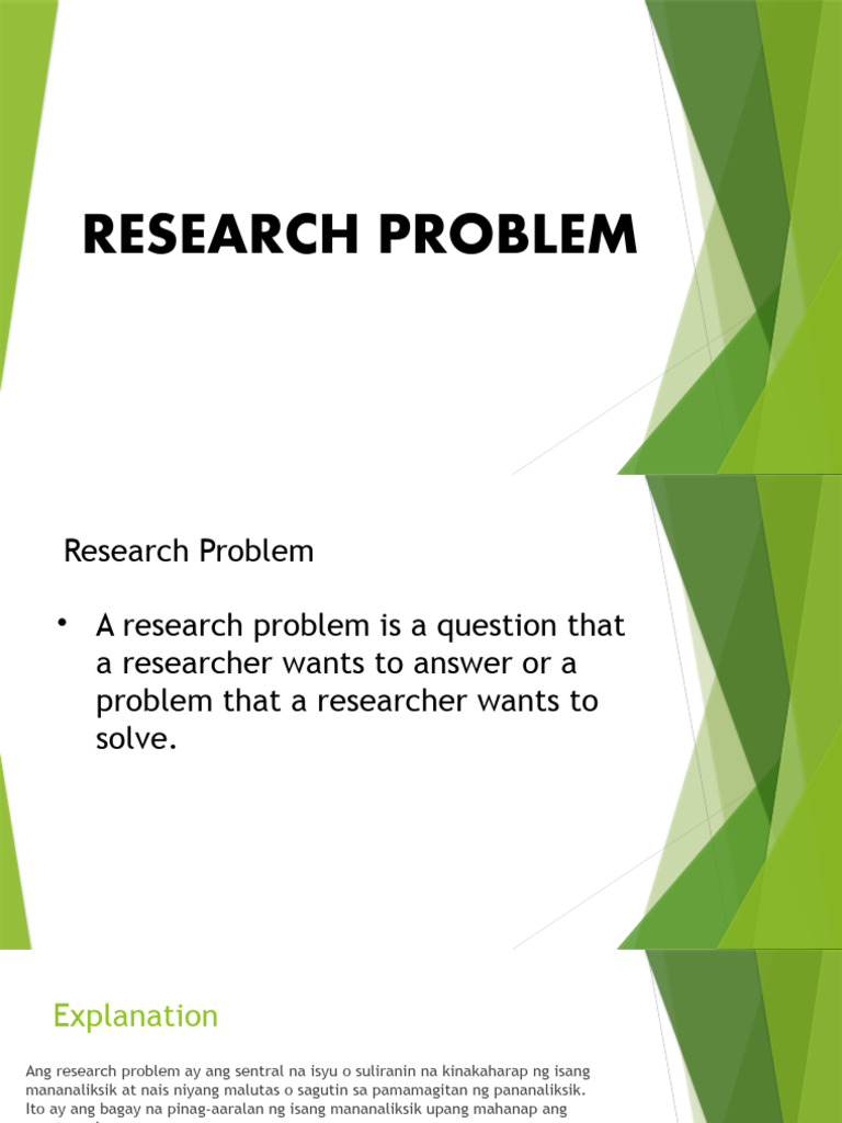 Research Problem | PDF