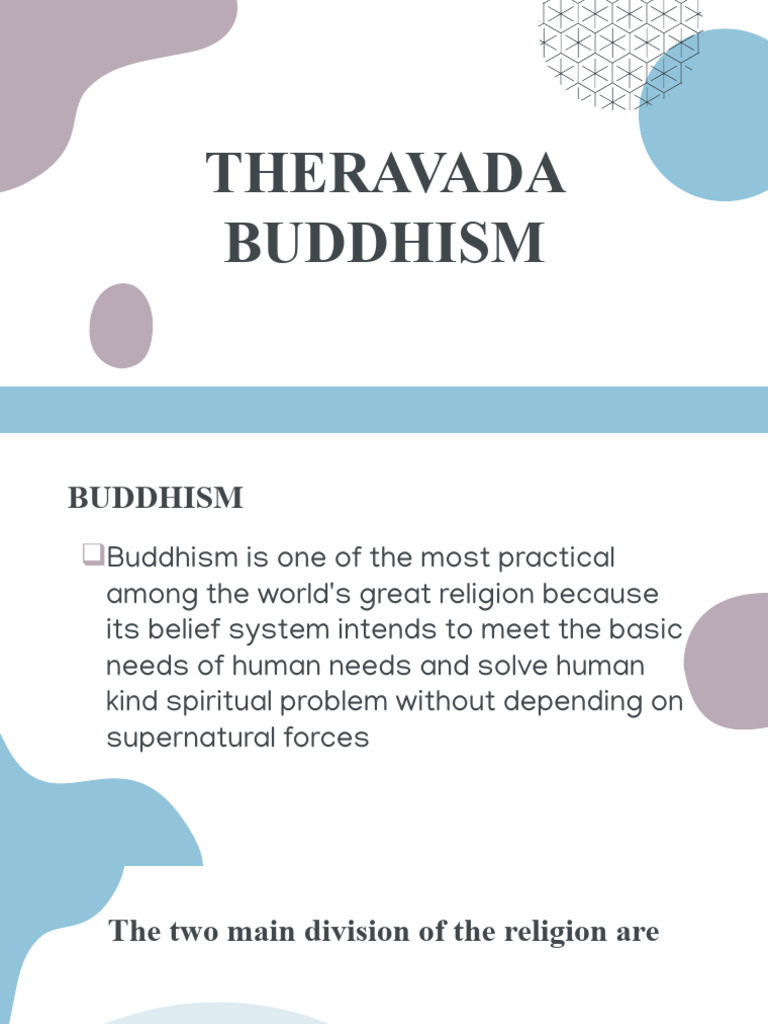 Theravada Buddhism | PDF | Buddhist Texts | Schools Of Buddhism