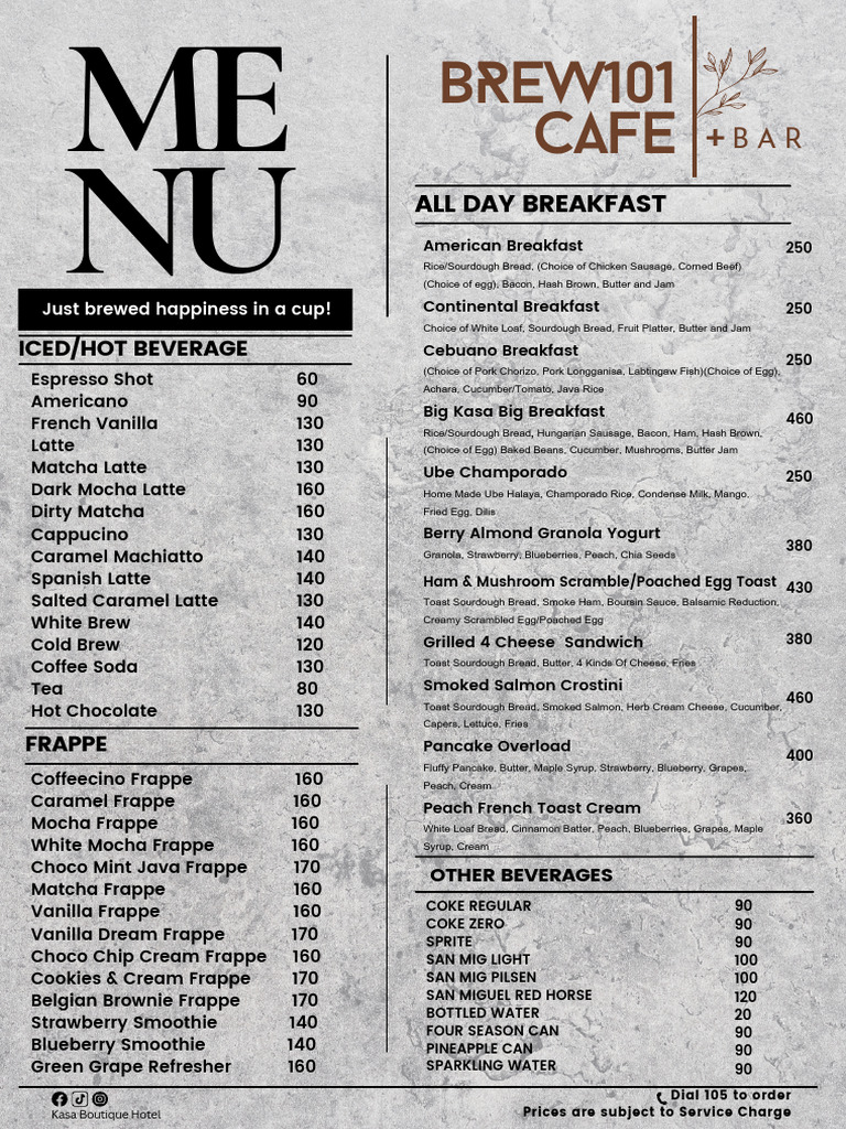 Kasa Menu 1 | PDF | Hamburgers | European Cuisine