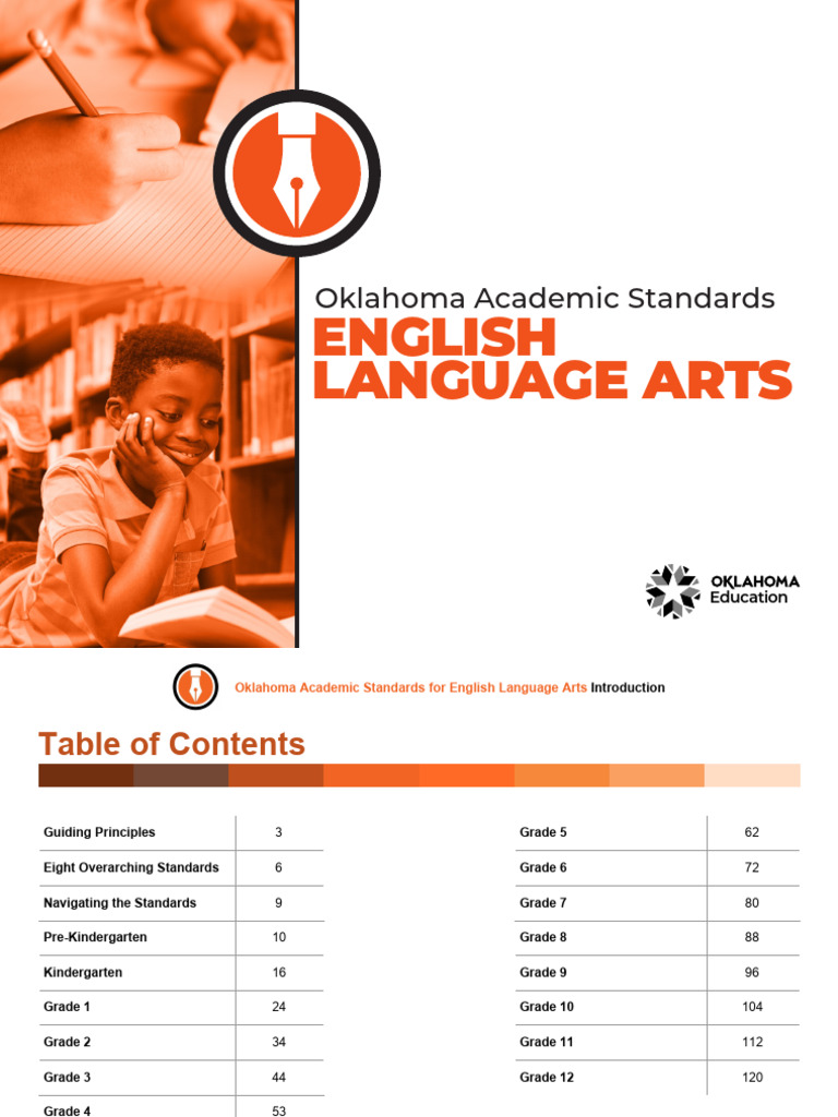 2021 Oklahoma Academic Standards for English Language Arts | PDF ...