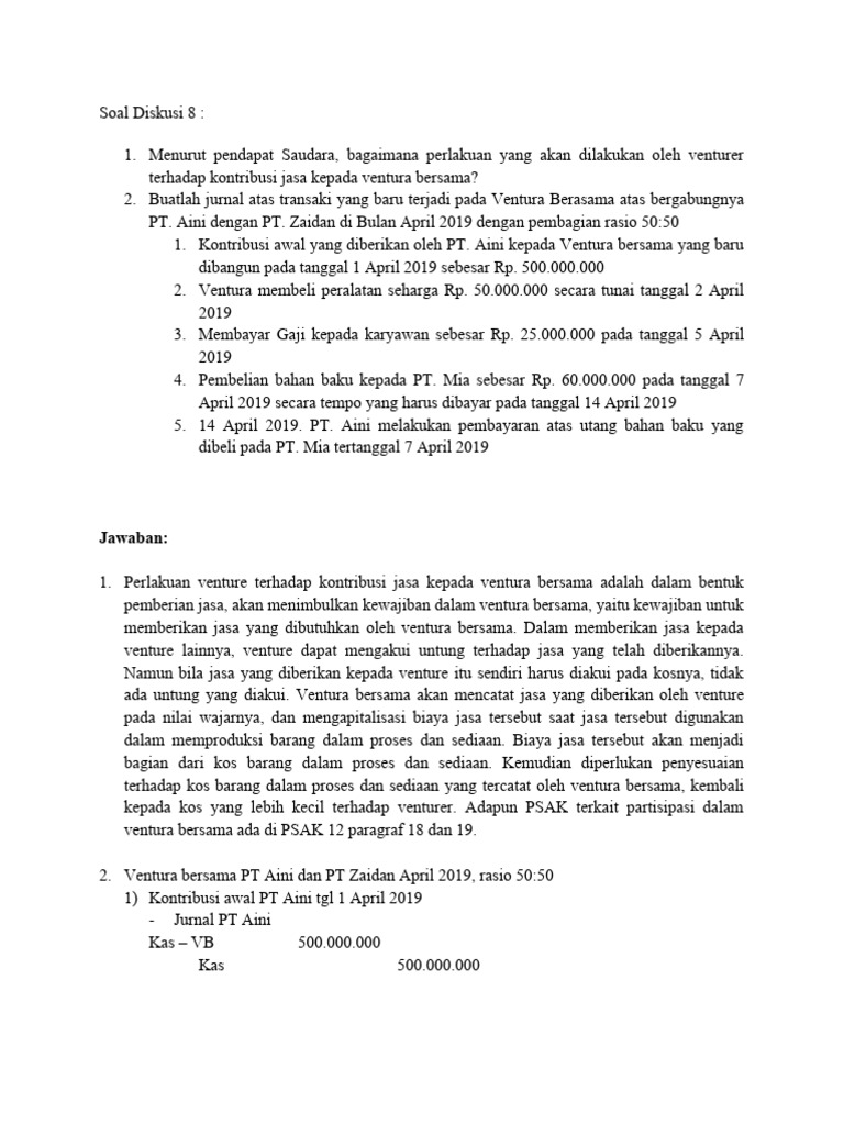 AKL II Diskusi 8 | PDF