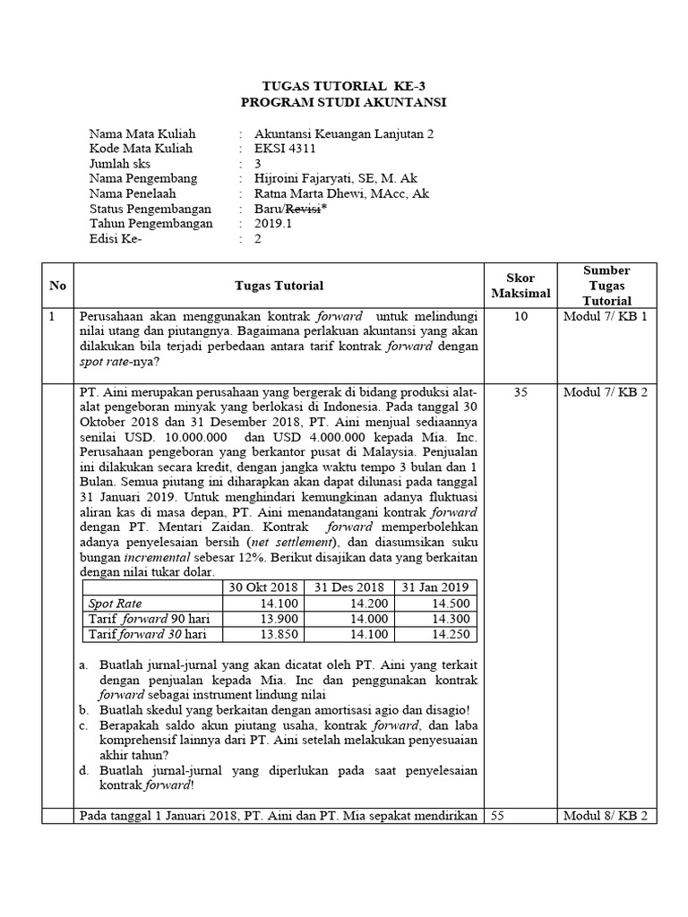 AKl II Tugas Tutorial 3 | PDF