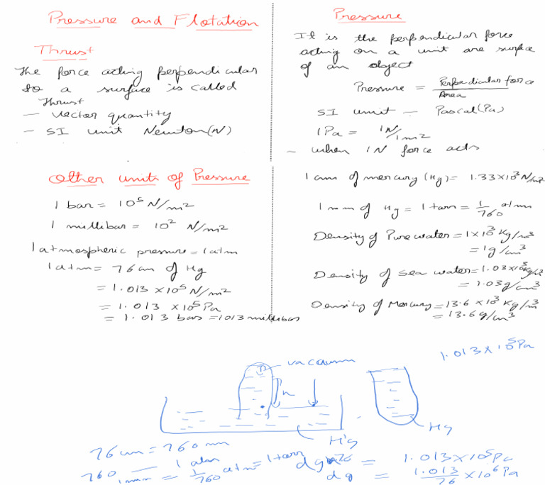 Pressure and Floatation Idjd | PDF
