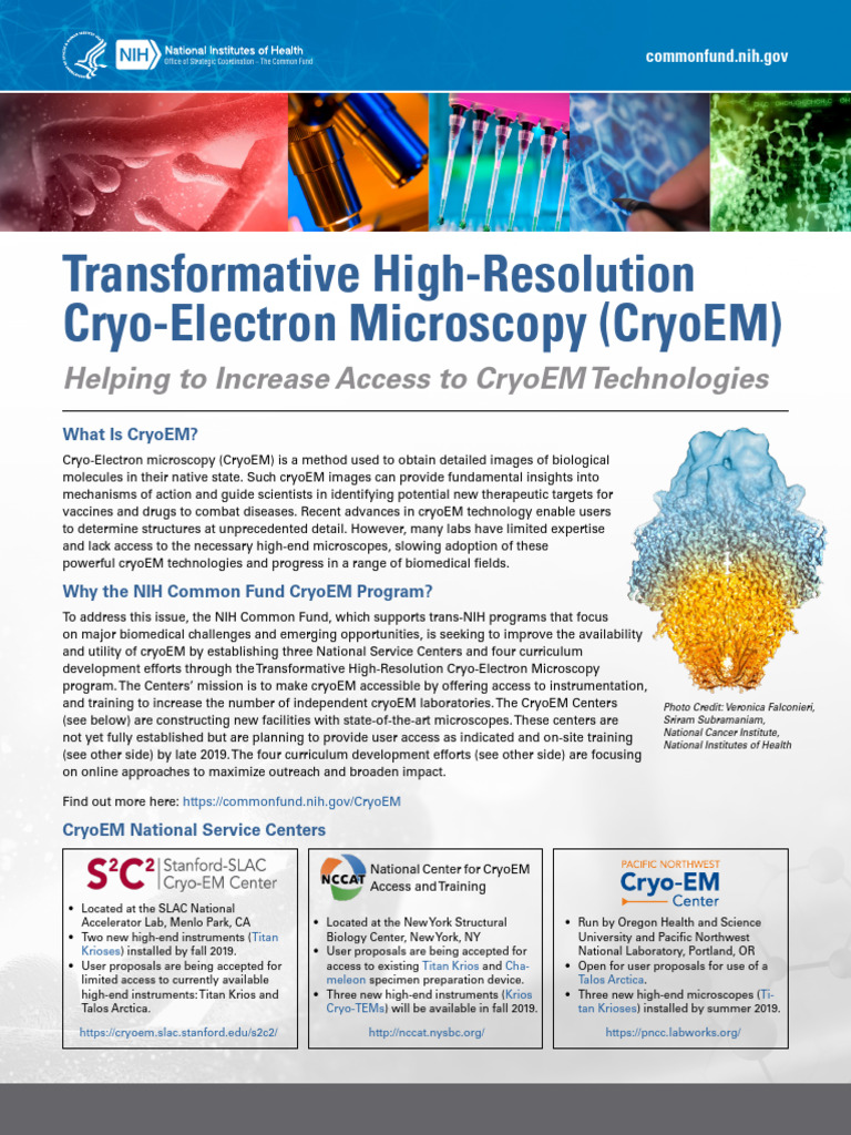 CryoEM_Flyer_FINAL | PDF | National Institutes Of Health | Science