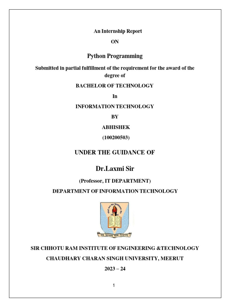 ABHI | PDF | Computer Programming | Python (Programming Language)