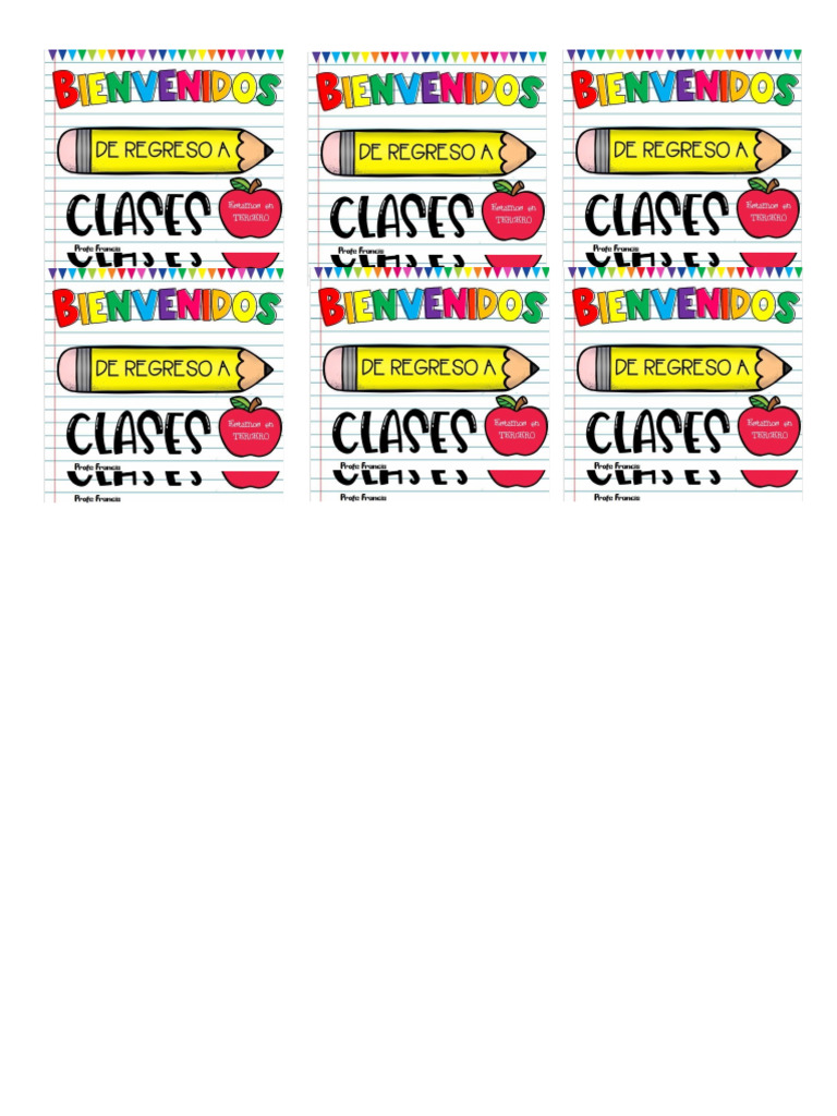 etiquetas regreso a clases | PDF