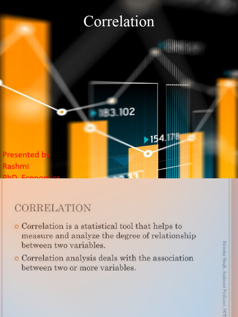 Correlation - Karl Pearson's Coefficient of Correlation, Concurrent and Spearman's Method. | PDF