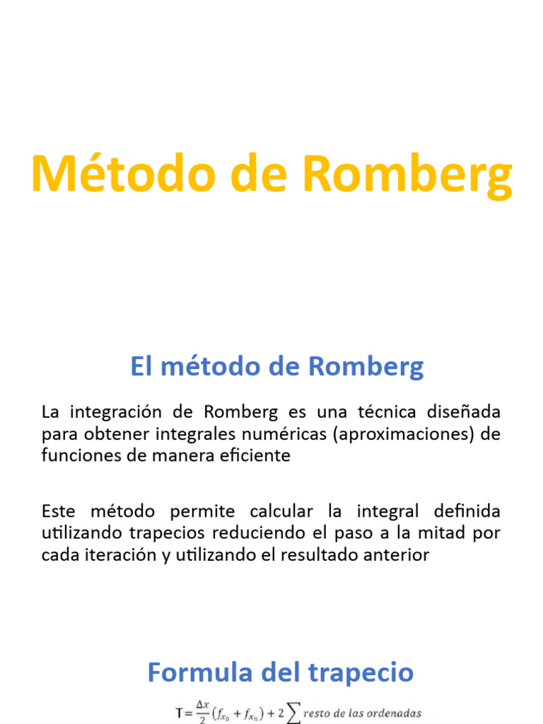 Método de Romberg | PDF