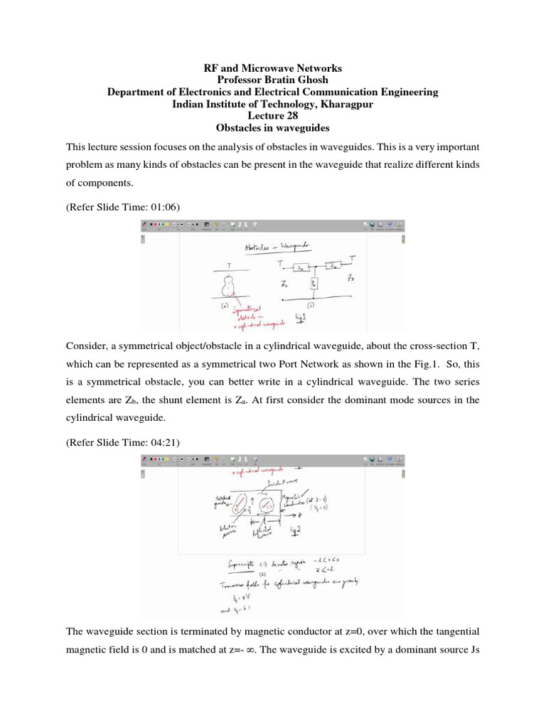 Lec 028 | PDF | Waveguide | Electrical Engineering