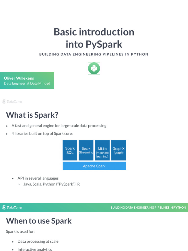 Chapter 2 | PDF | Apache Spark | Information Technology