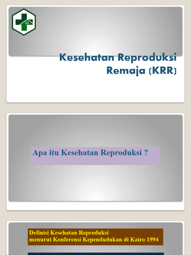 Kesehatan Reproduksi Remaja | PDF | Pengembangan Diri