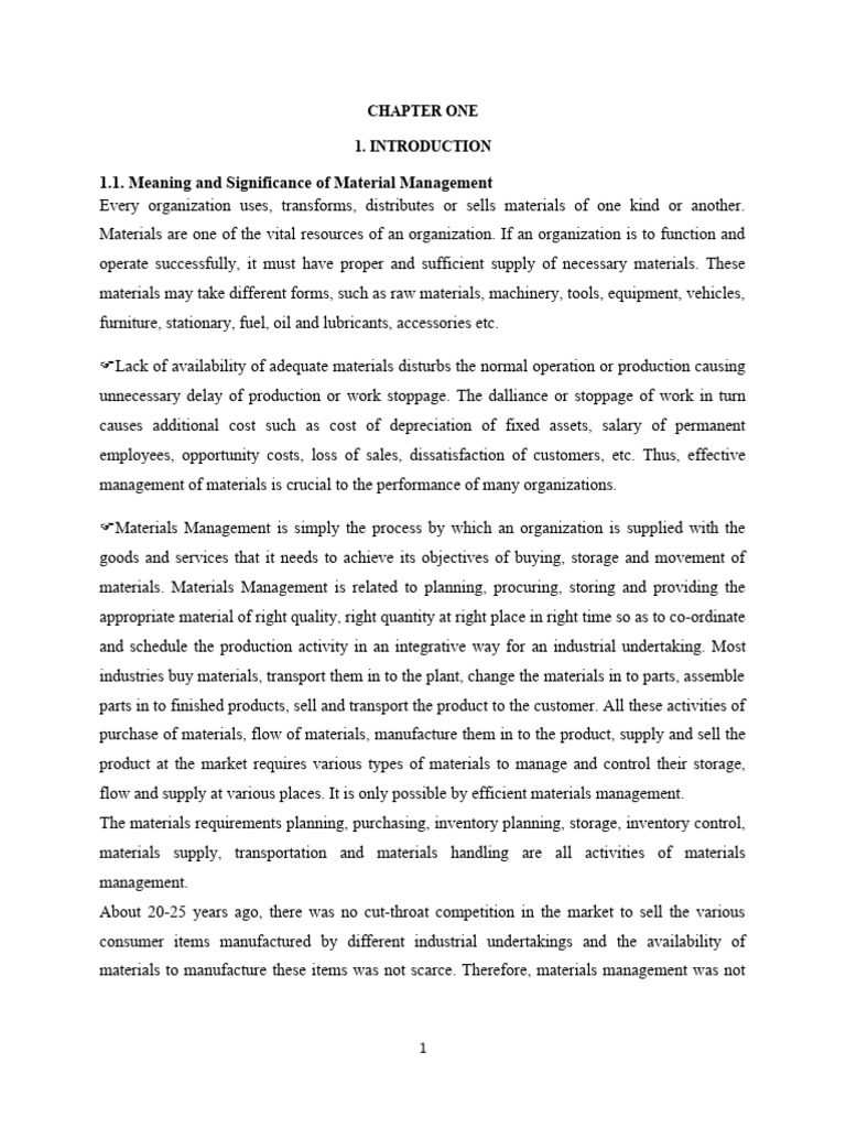 CH 1 Edited | PDF | Inventory | Warehouse