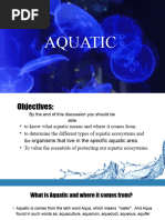 Aquatic Ecosystems Overview and Analysis | PDF | Aquatic Ecosystem | Water