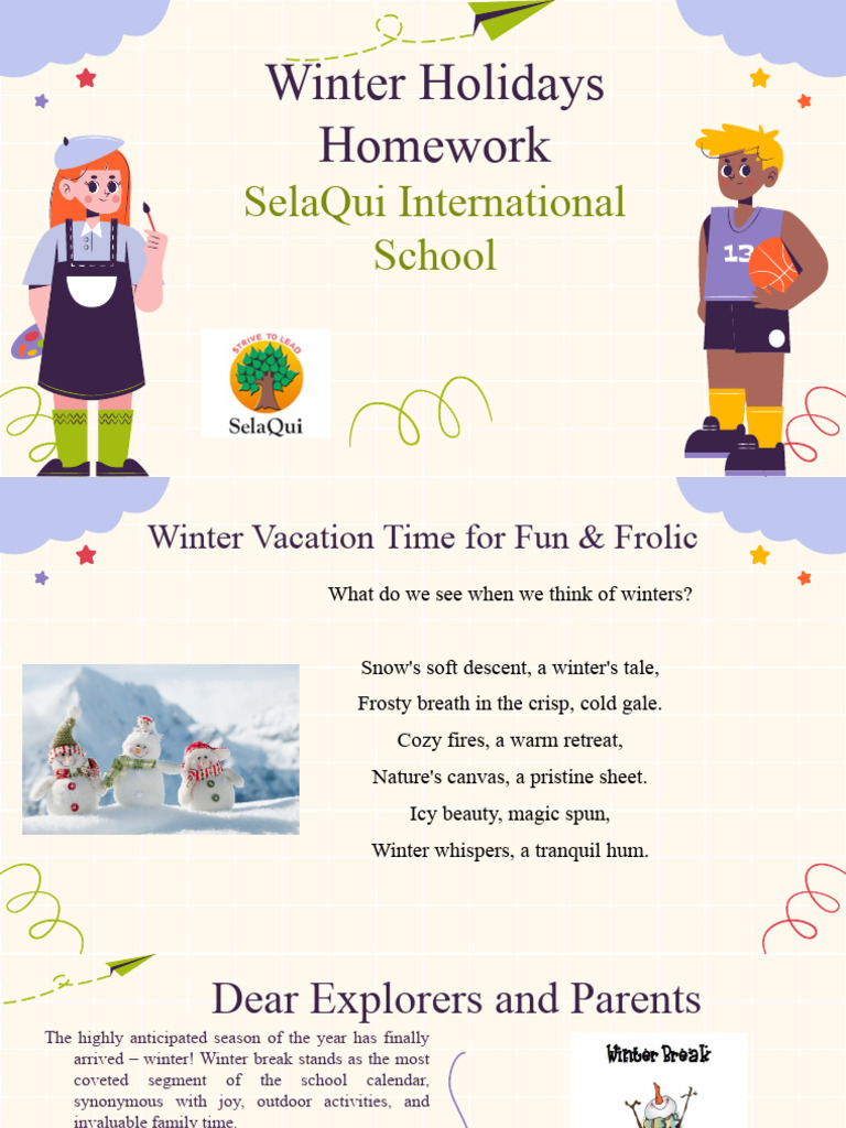 Grade 7 CZP Winter HW | PDF | Traditions