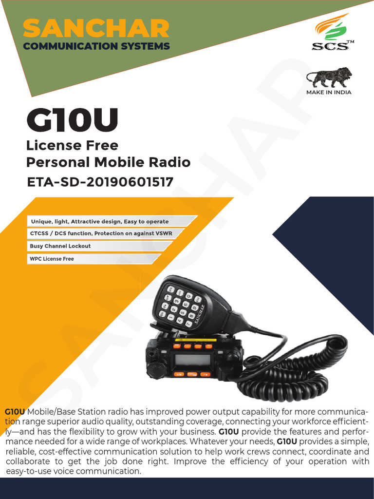 G10U | PDF | Radio | Broadcast Engineering