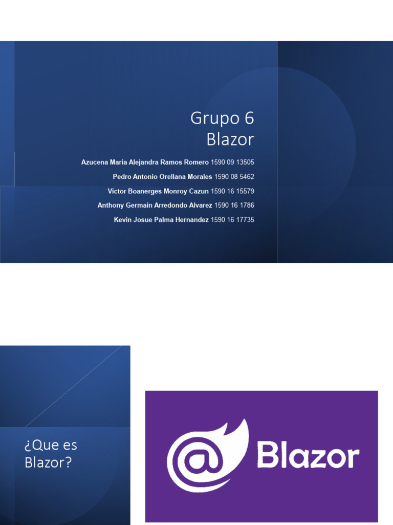 Guía de Blazor para Desarrolladores C# | PDF | Script Java | Lenguaje de programación