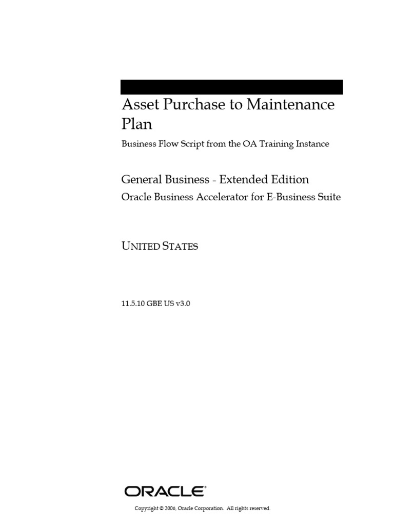 Gbe Us Asset Purchase To Maintenance Plan Flow Script | PDF | Login | Icon (Computing)