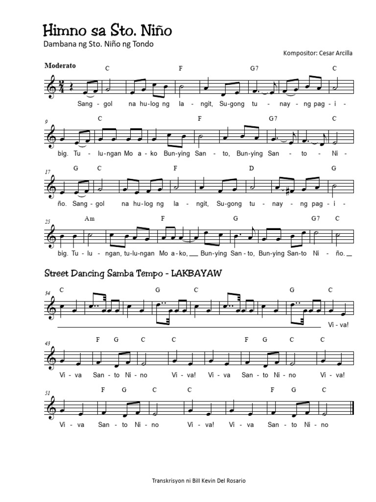 Himno Sa Sto Niño | PDF