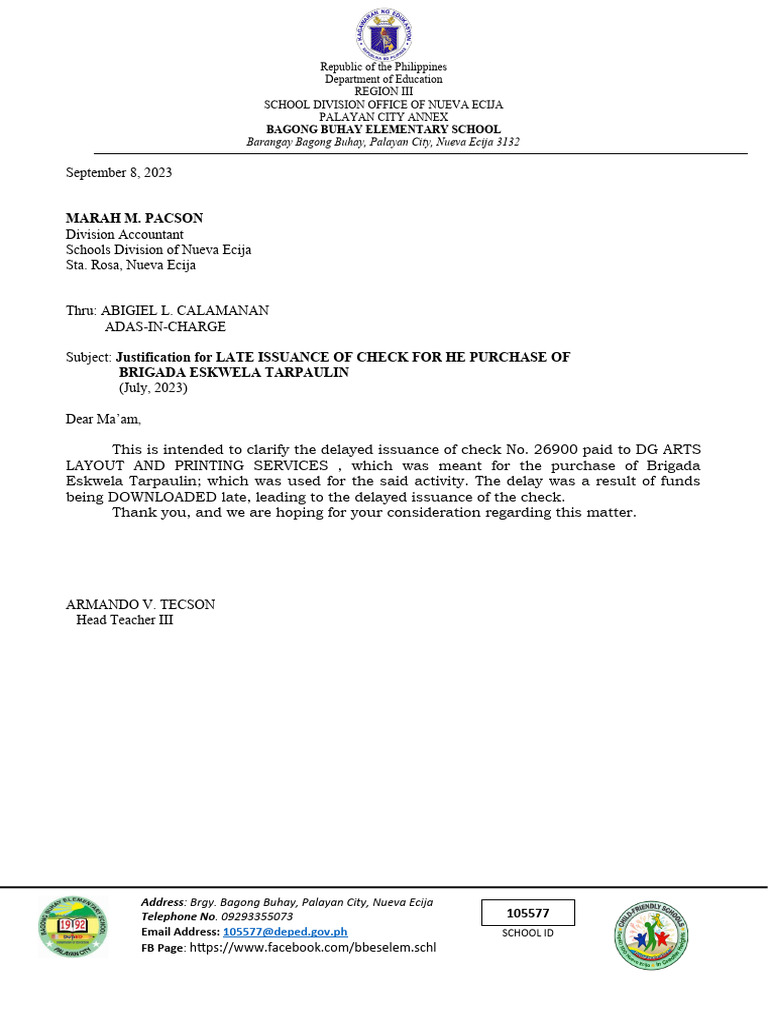 2023 Bbes Justification | PDF