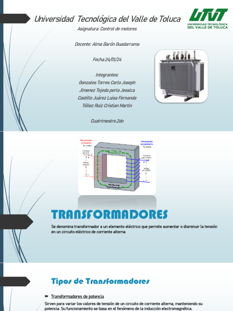 TRANSFORMADORES | PDF | Transformador | Energía renovable