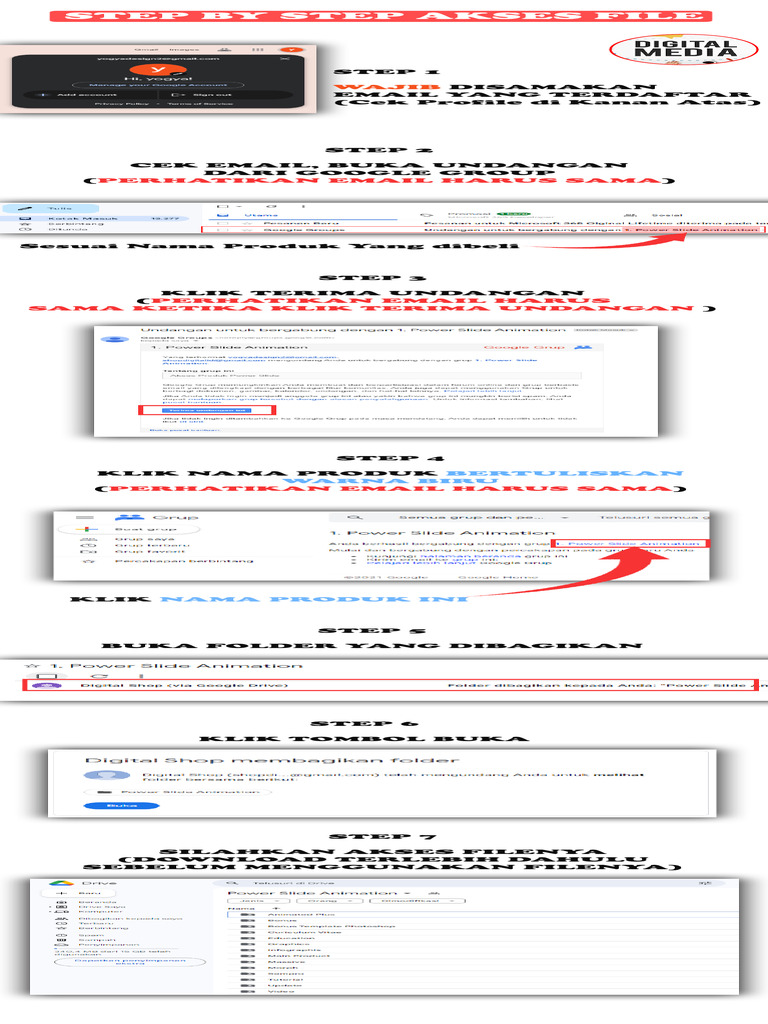 Step by Step Akses File | PDF