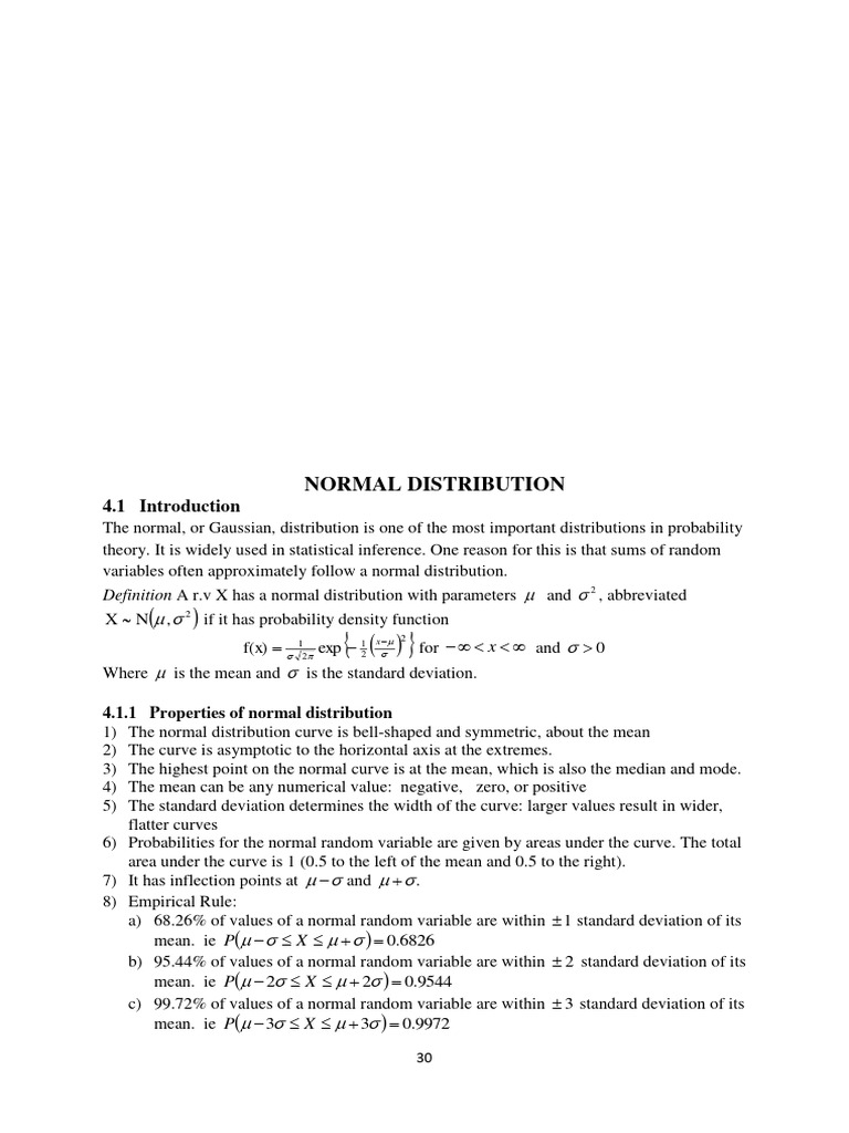 Normal Distribution | PDF | Normal Distribution | Probability Distribution