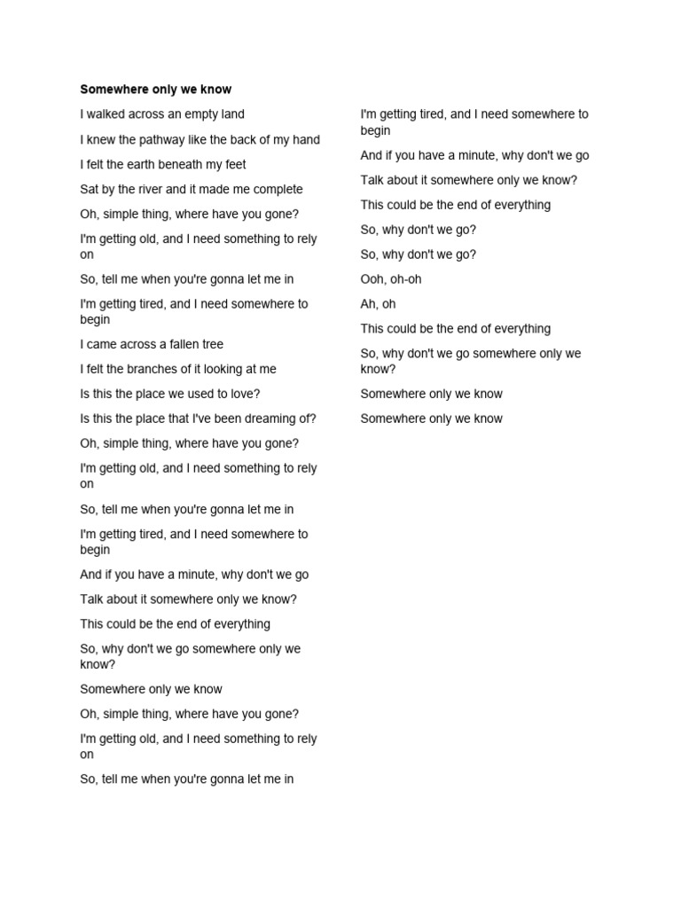 I Walked Across An Empty Land | PDF