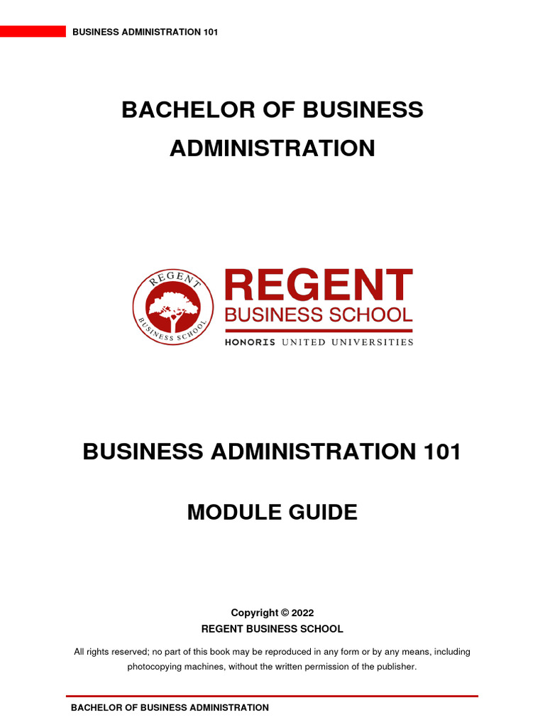 BBA - Business Administration 101 Pre Exam | PDF | Science | Economics
