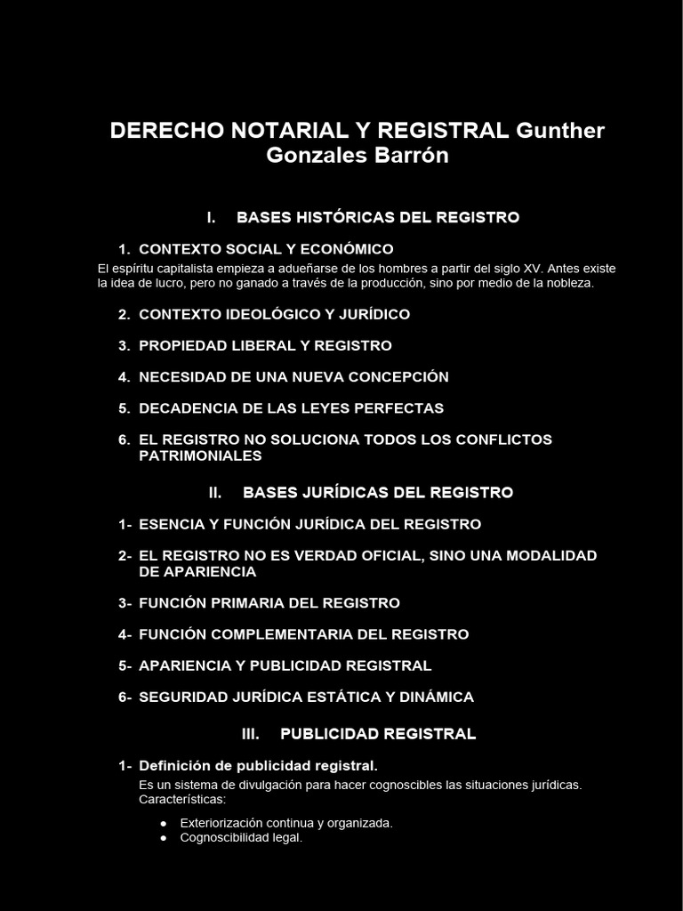 Derecho Notarial y Registral Gunther Gonzales Barrón | PDF | Ciencias Políticas | Justicia