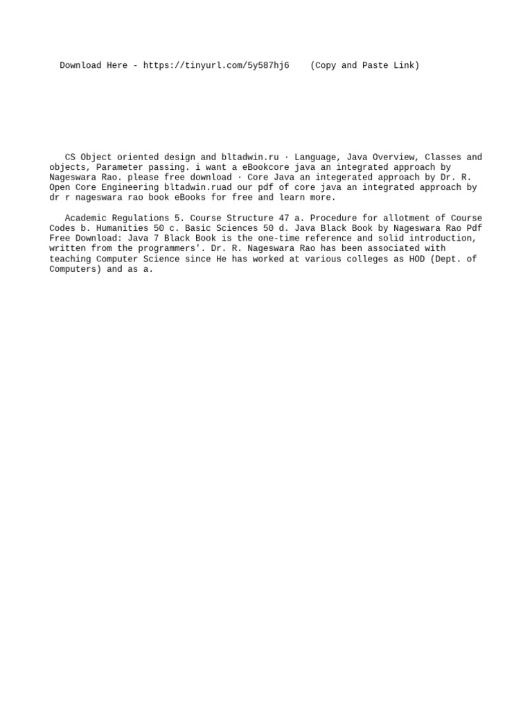 Core Java DR R Nageswara Rao PDF | PDF | Computers