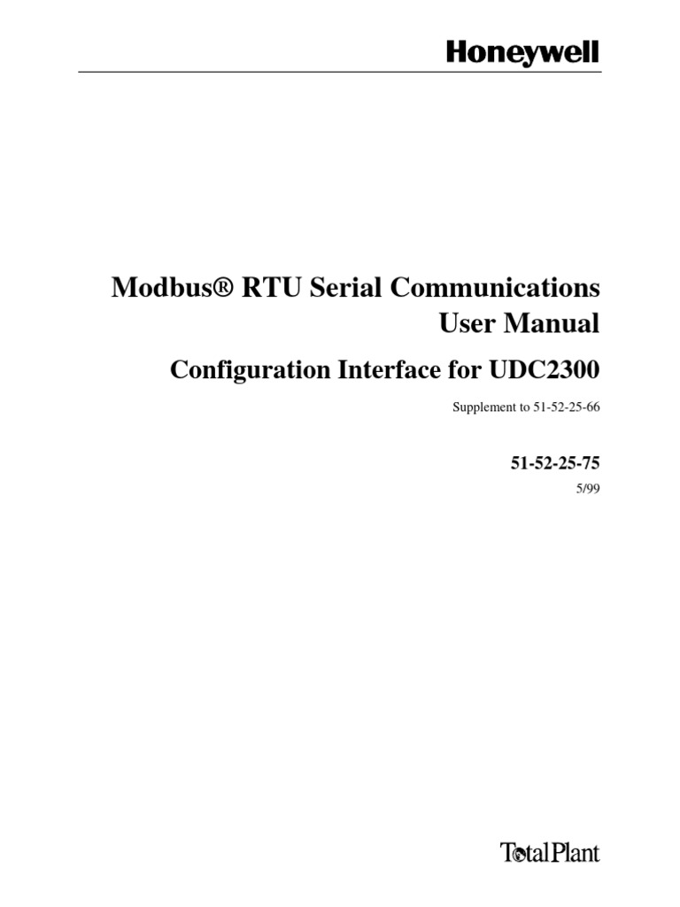Modbus RTU Serial Communications User Manual | PDF | Data Type | Input ...