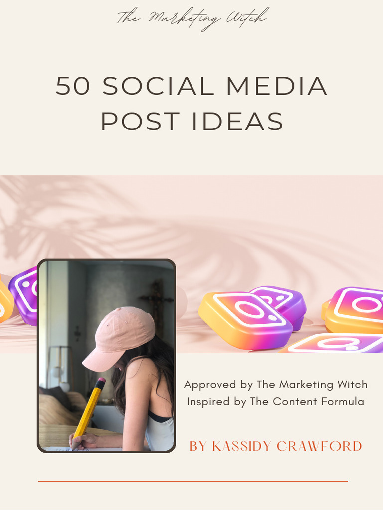 50 Social Media Post Ideas | PDF | Human Communication