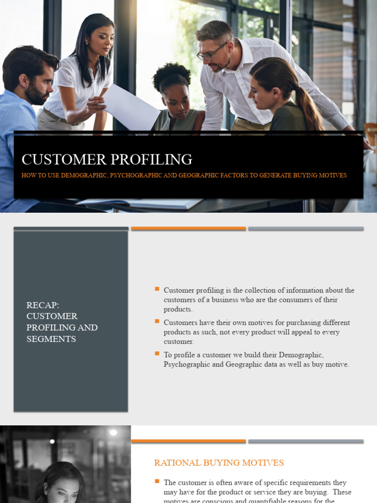 Customer Profiling for Buying Motives | PDF | Economies | Business Process