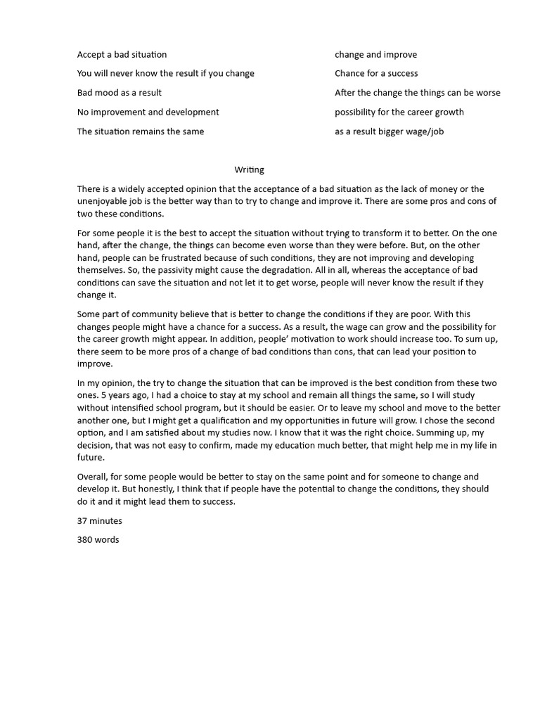 Accept or Change | PDF | Psychology | Psychological Concepts