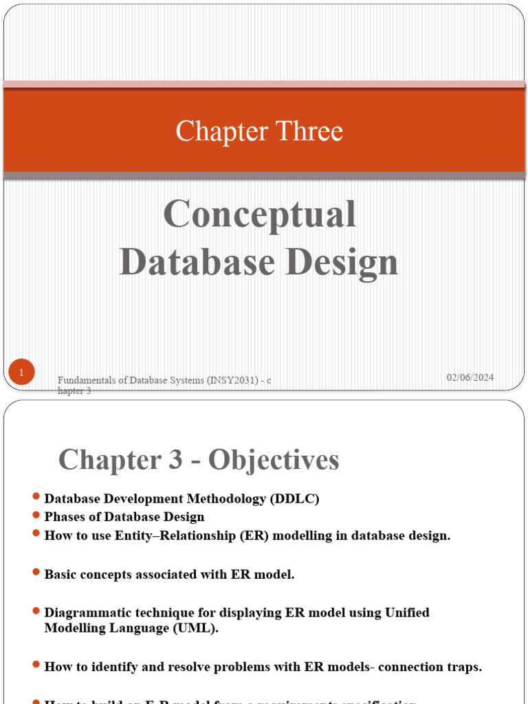 Chapter 3 Conceptual Design | PDF | Data Model | Inheritance (Object Oriented Programming)