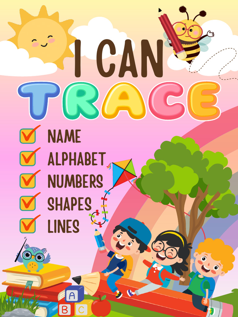 A4 Tracing Book TEMPLATE COVER AND PAGES | PDF | Geometric Objects ...