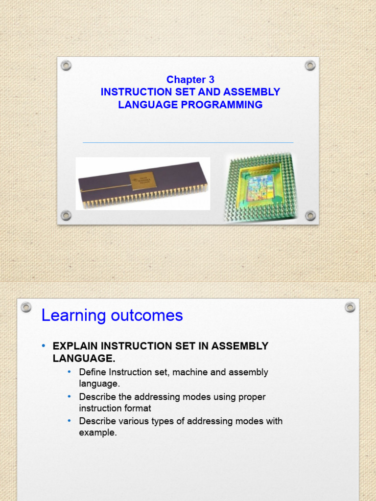 Chapter 3.1.1 3.1.2 | PDF | Assembly Language | Computer Program