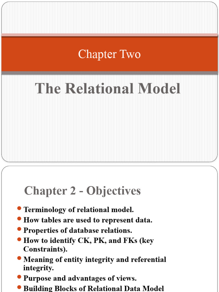 Chapter 2 Relational Data Model | PDF | Relational Database | Relational Model
