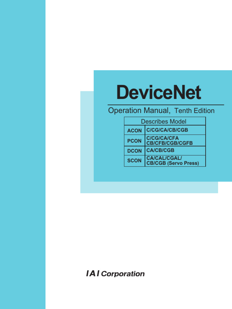 MAN Comm Fieldbus DeviceNet CON | PDF | Crane (Machine) | Input/Output