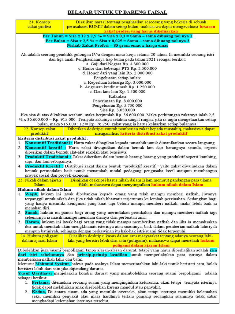 Belajar Untuk Up Bareng Faisal | PDF