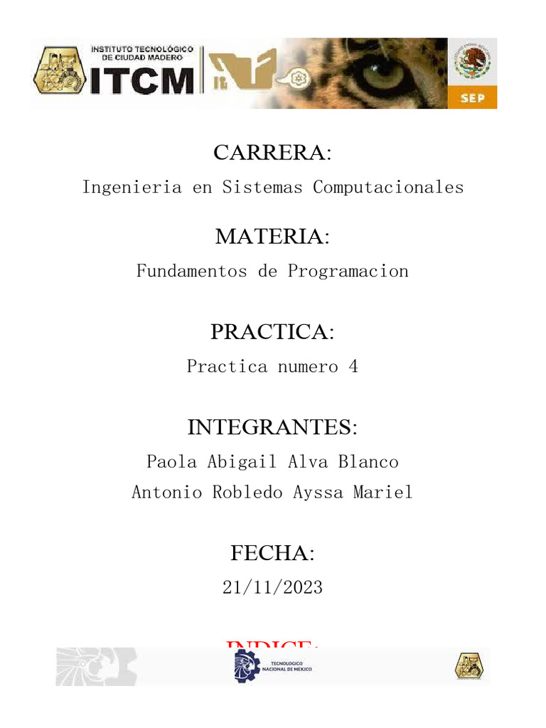 Practica 4 | PDF | Informática