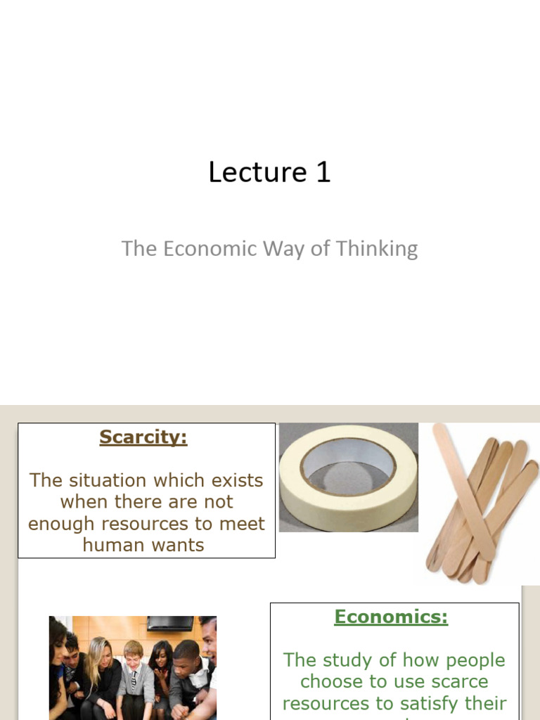 1.1 Lecture - Intro | PDF | Economics | Economies