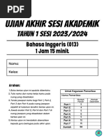 UASA BI Tahun 1 | PDF