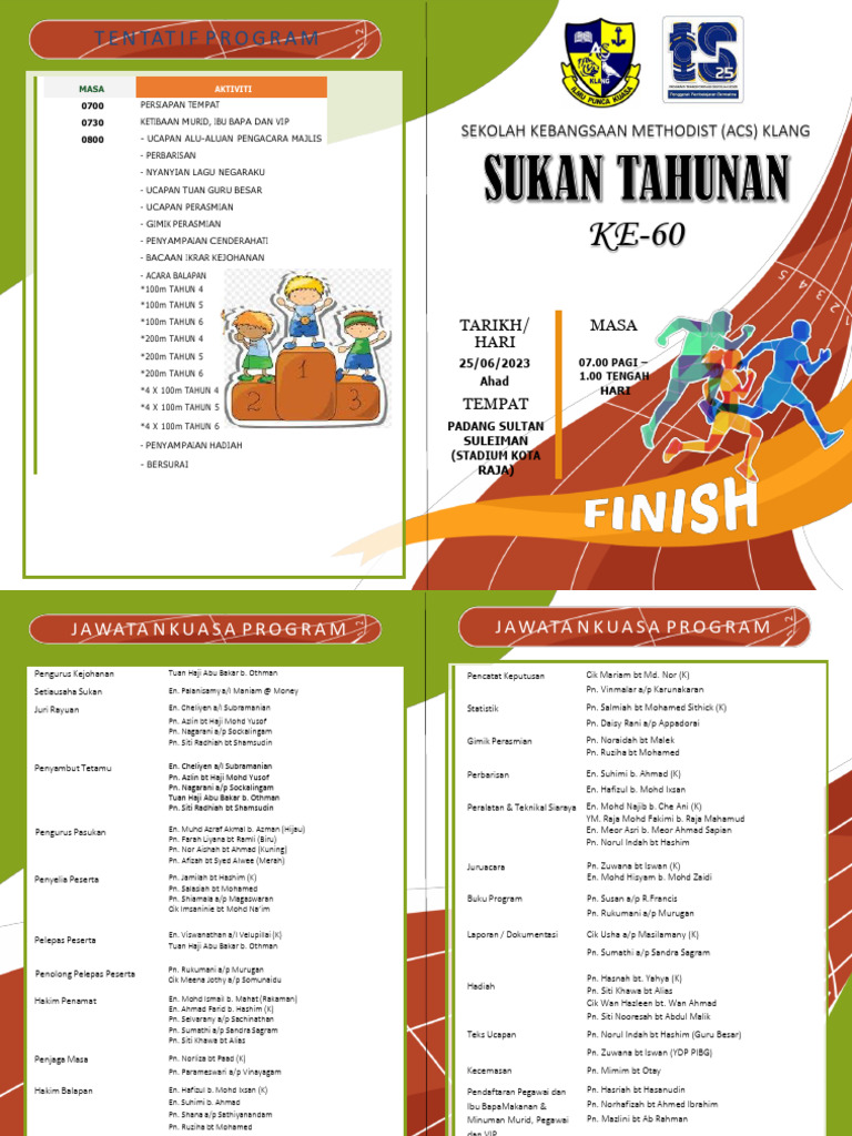 Buku Program Sukan Tahunan 2023 | PDF