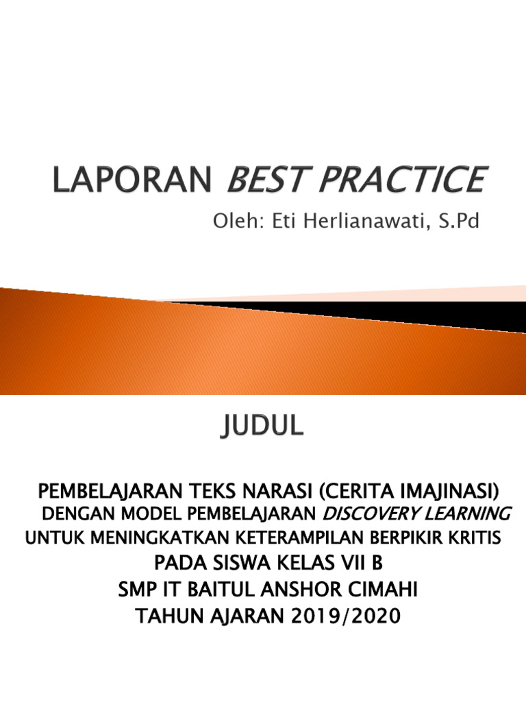 Laporan Best Practice | PDF